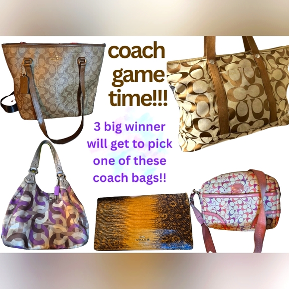 Coach | Bags | Coach Game Time 3 Big Winners Will Win Choice Of One Of ...